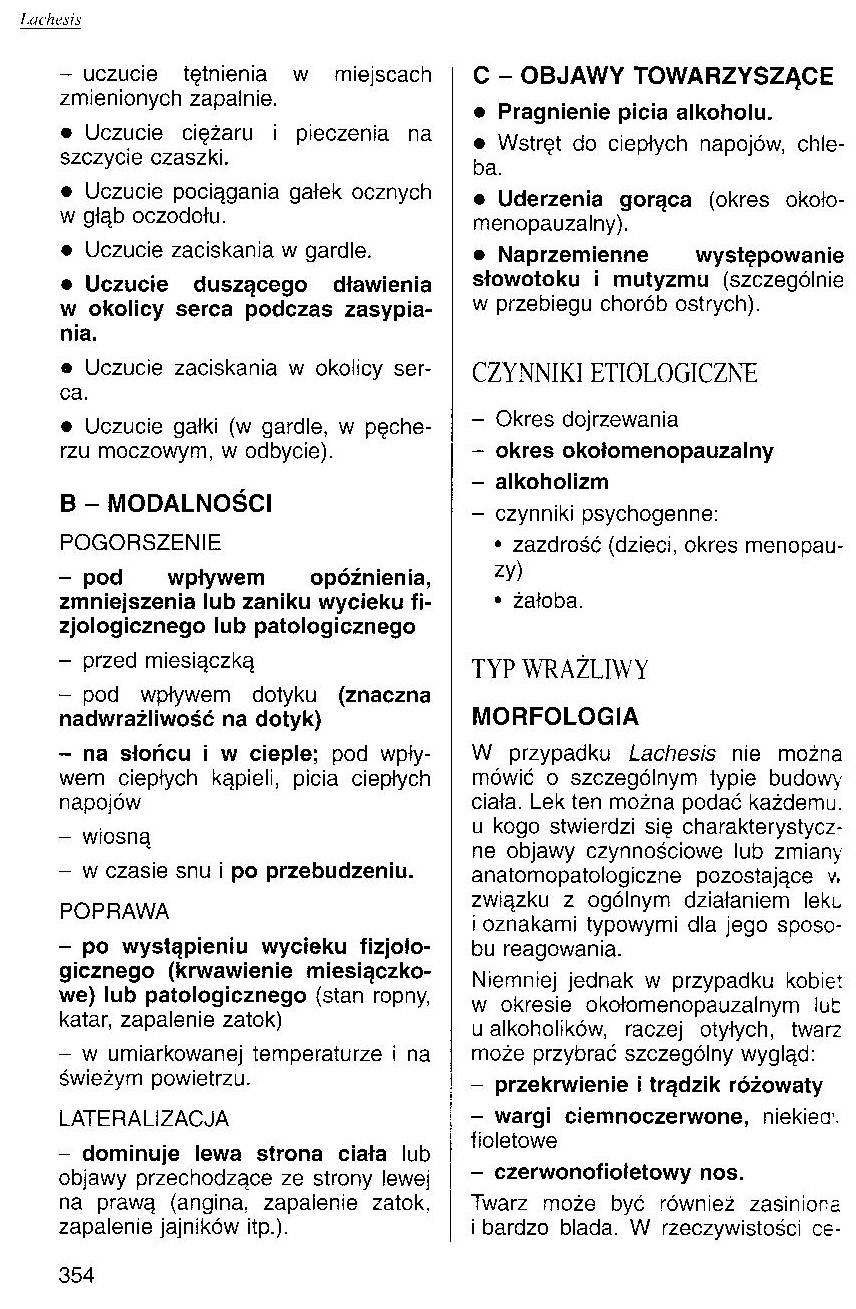 Materia Medica - Lachesis mutus - Homeopatia Polska